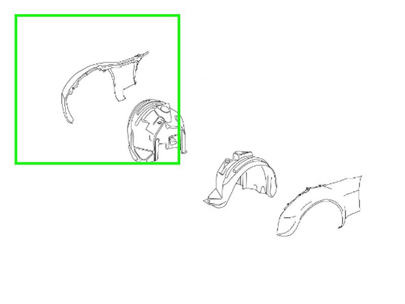 Aile Droite de Pare Choc Avant SMART W452 | Commander