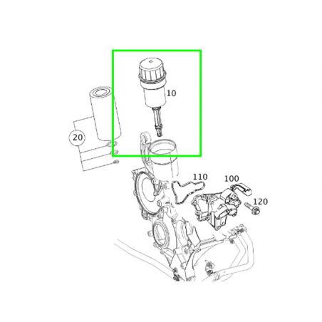 Boîtier De Filtre à Huile A2751800010 Mercedes-Benz | Commander